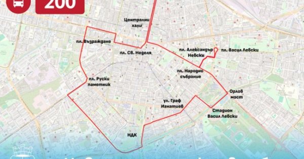 Нова туристическа автобусна линия с номер 200 тръгва в София от днес - Новини от Dnes.bg
